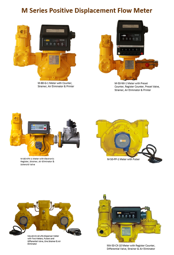 M-80-NX-1 PD Flow Meter with Mechanical Register, Preset Register ...